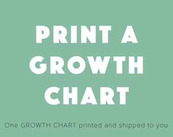 Growth Chart Poster | Etsy