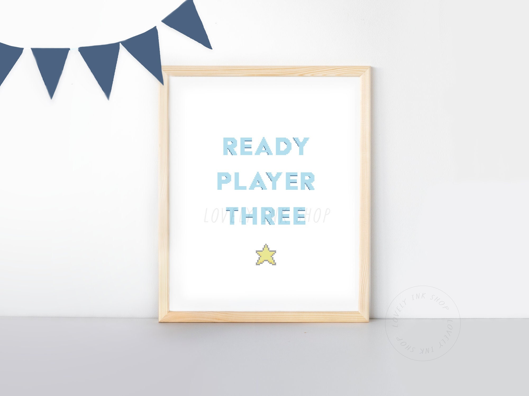 Ready Player Three Printable Art Boys Room Decorating - Etsy