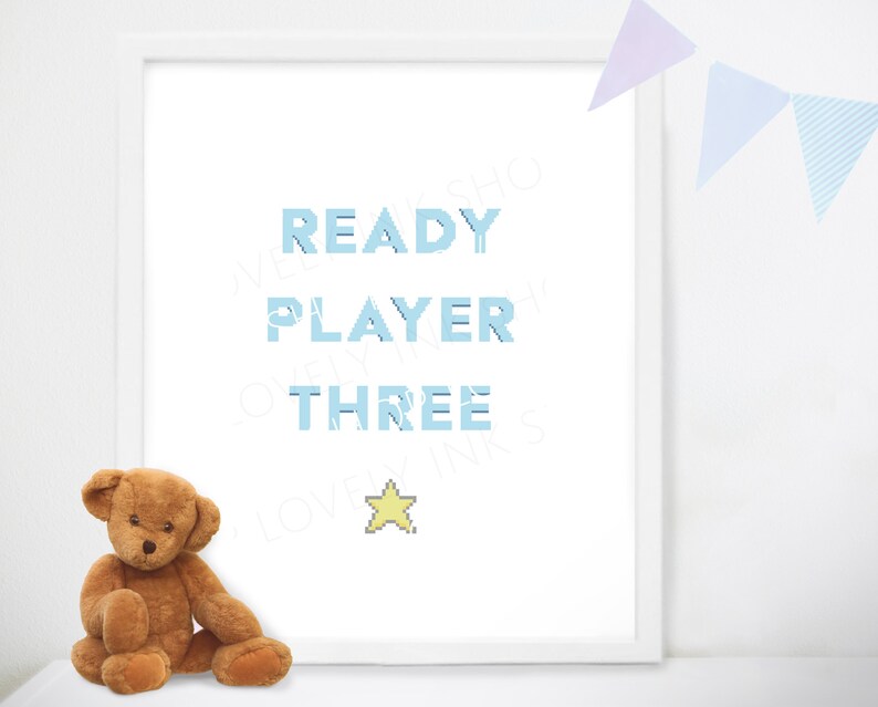 Ready Player Three Printable Art Boys Room Decorating | Etsy