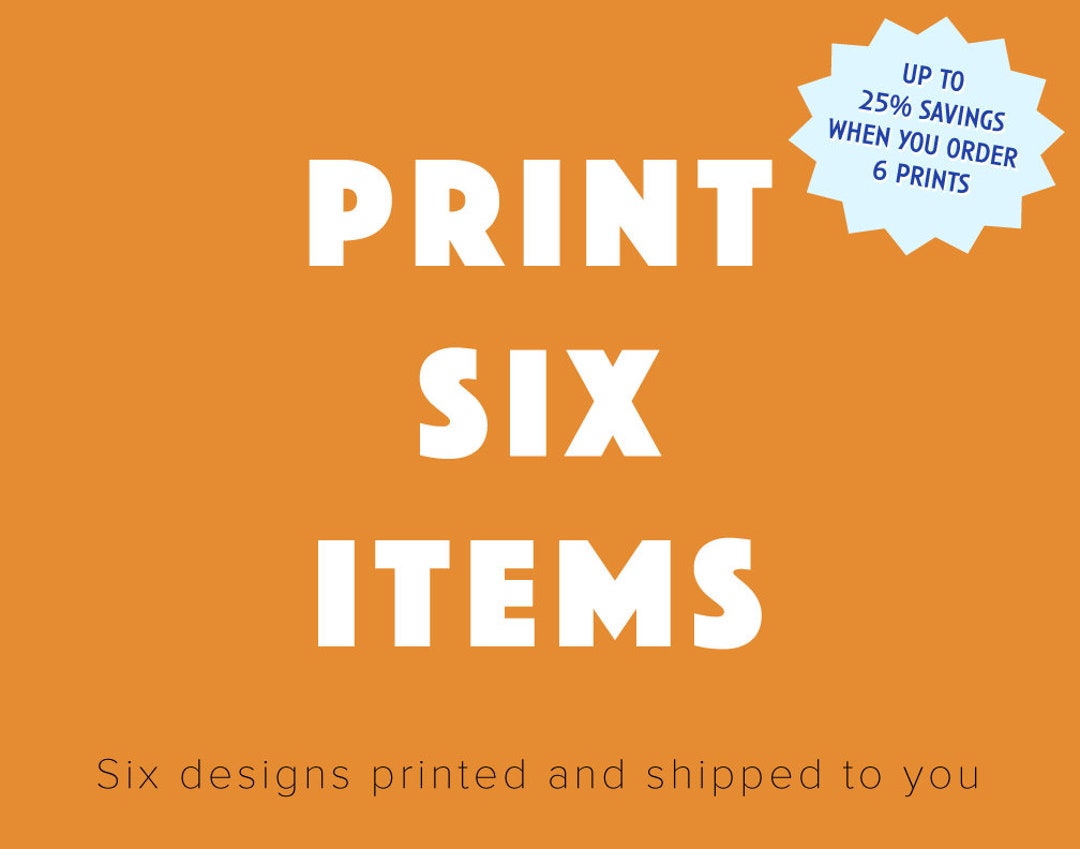 Print Six Items - Get Your Designs Printed and Shipped to You ...