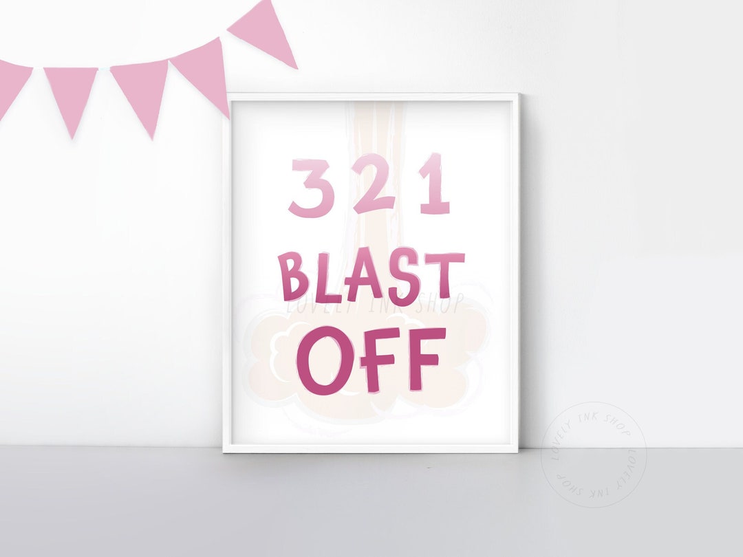 Pink Outer Space Quote - Girls Room Decor, Space Bedroom, Outer Space ...