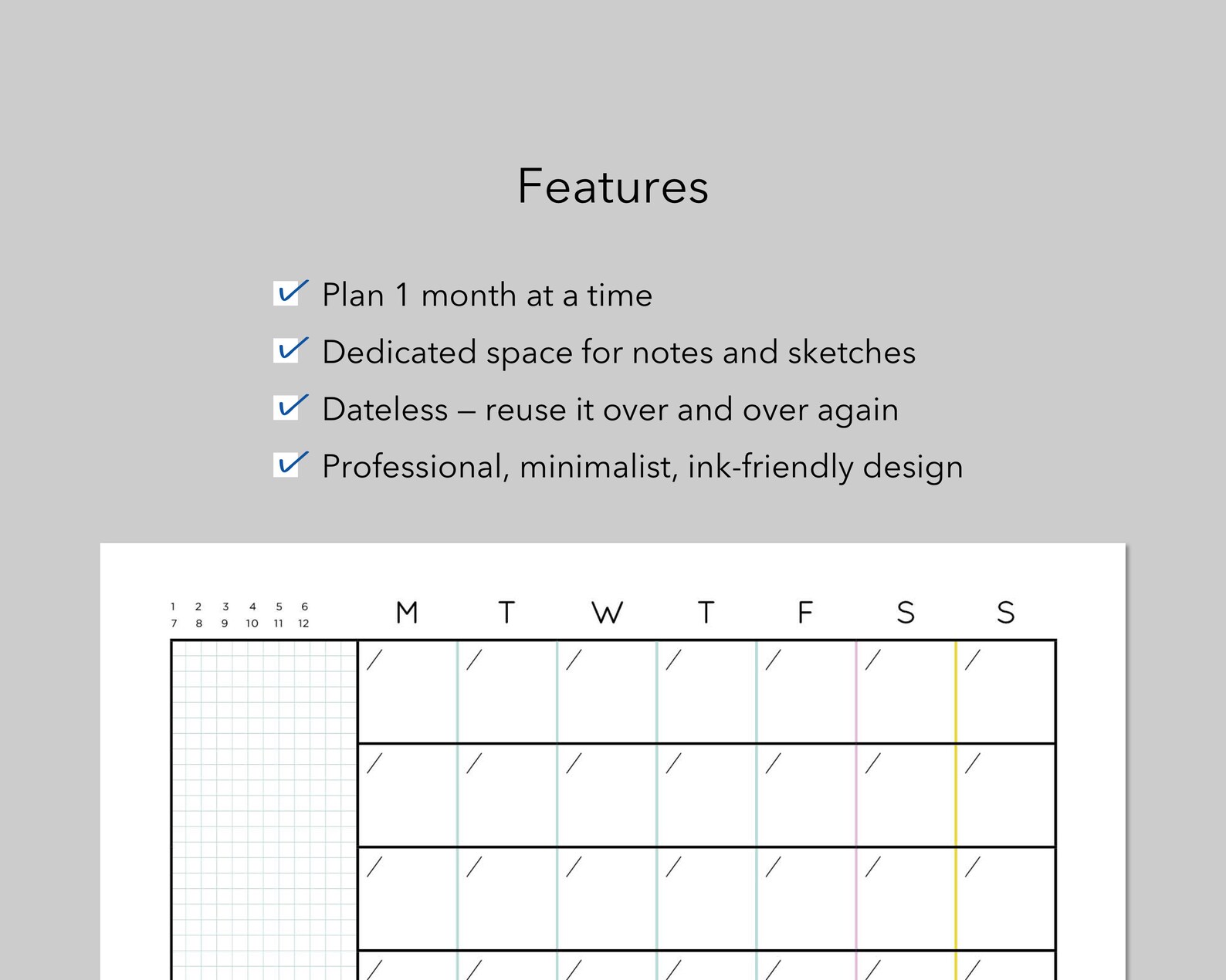 Monthly Planner: Letter A4. Bullet Journal To-do List. - Etsy