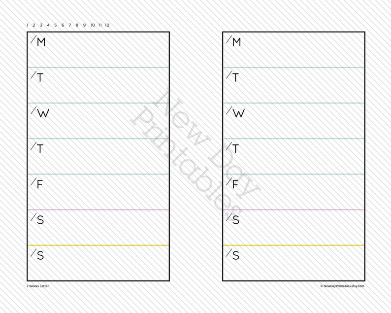 Biweekly Planner: Plain, Gridded, Letter, A4. Bullet Journal, Weekly ...