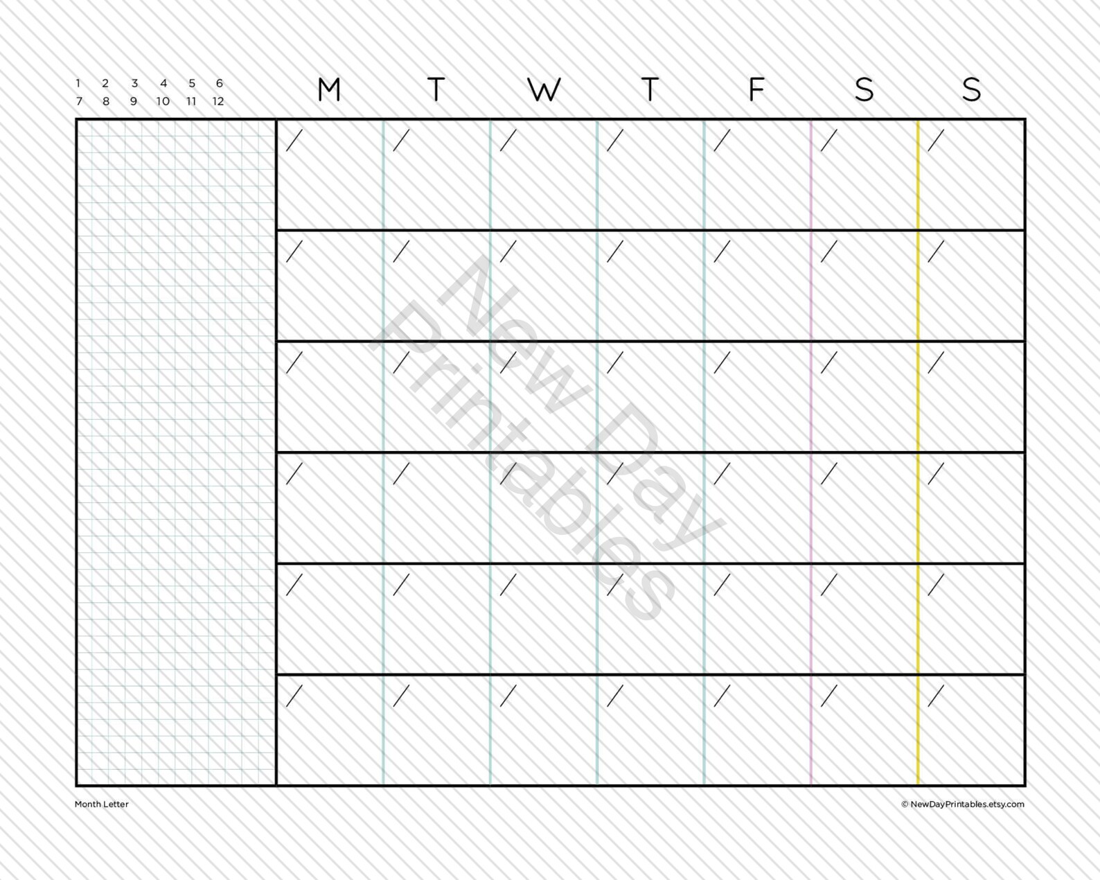 Monthly Planner: Letter A4. Bullet Journal To-do List. - Etsy