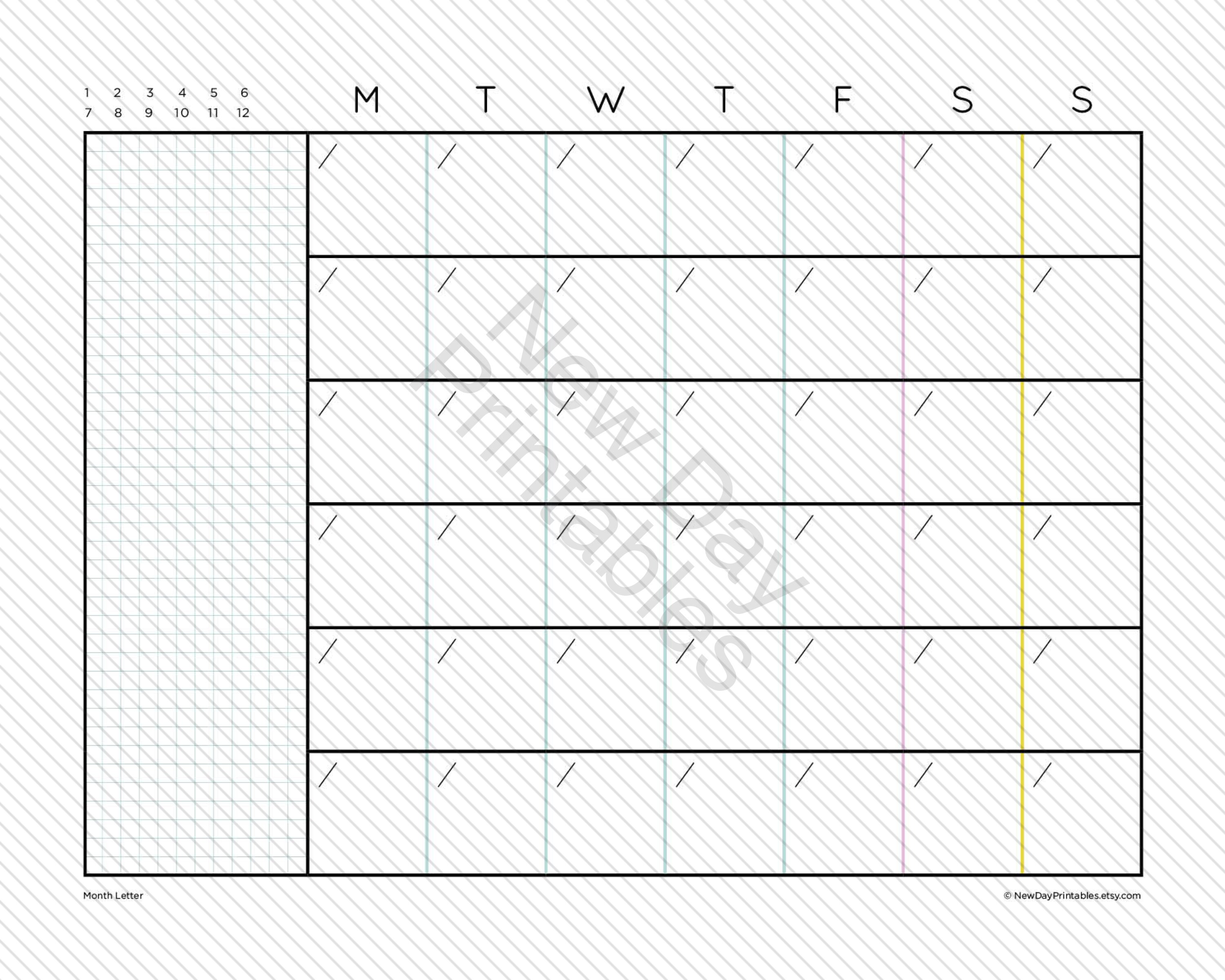 Monthly Planner: Letter A4. Bullet Journal To-do List. - Etsy