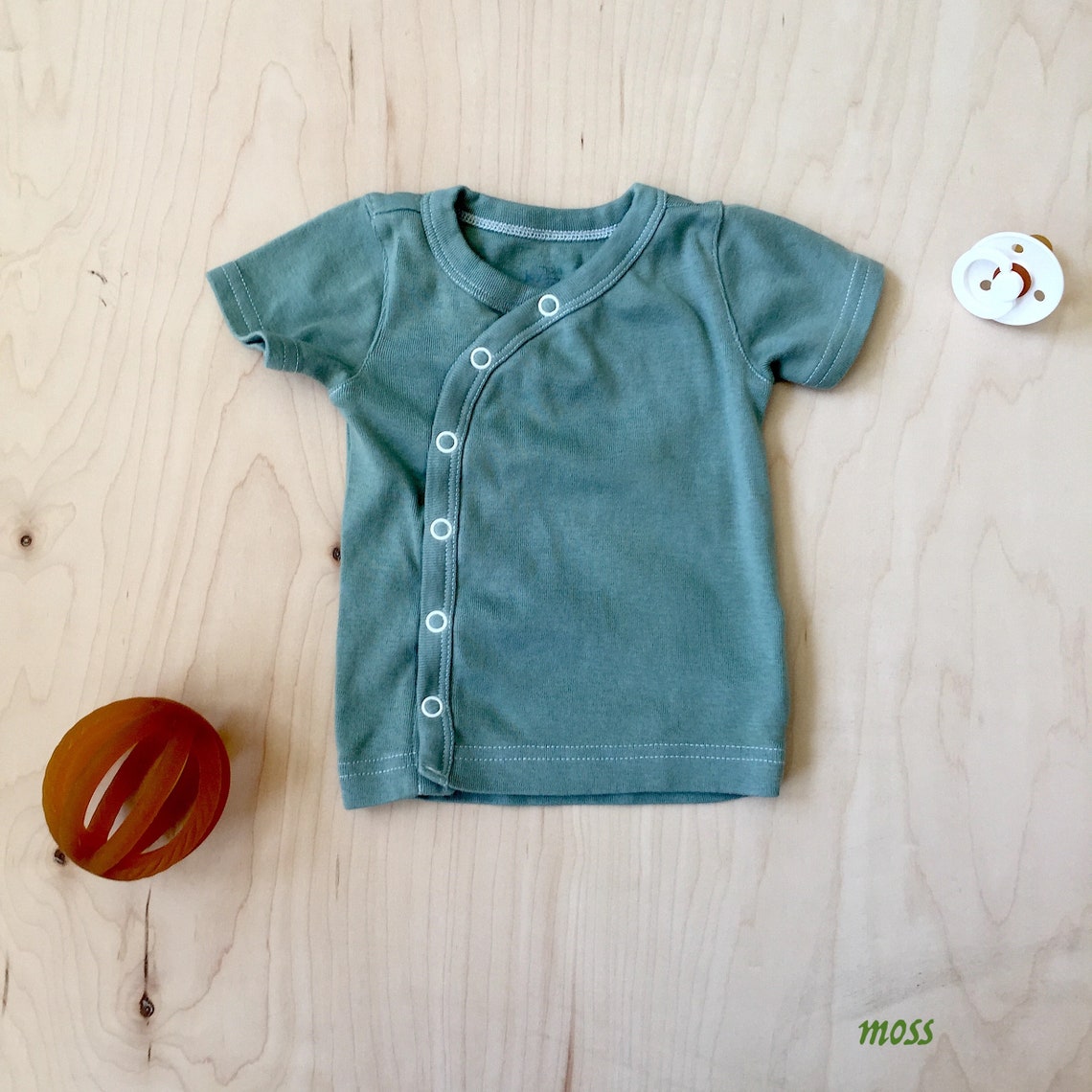 Button Snapped Infant Top Minimalist Baby Clothes Hand - Etsy