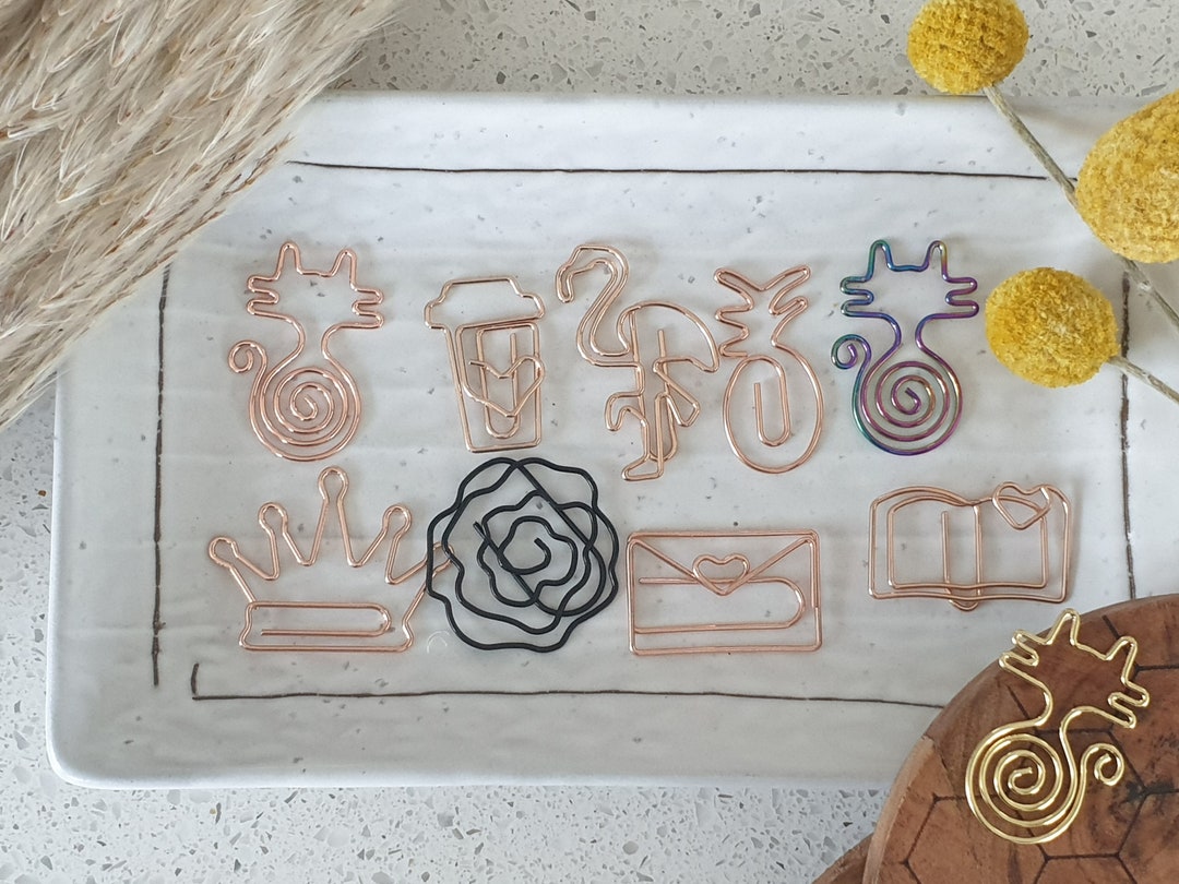 3pcs, Iron Paperclips, Cute Paper Clips, Planner Clips, Journal ...