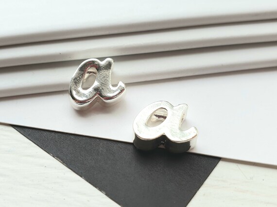 10mm 12mm Letter a Floating Locket Silver Plated | Etsy