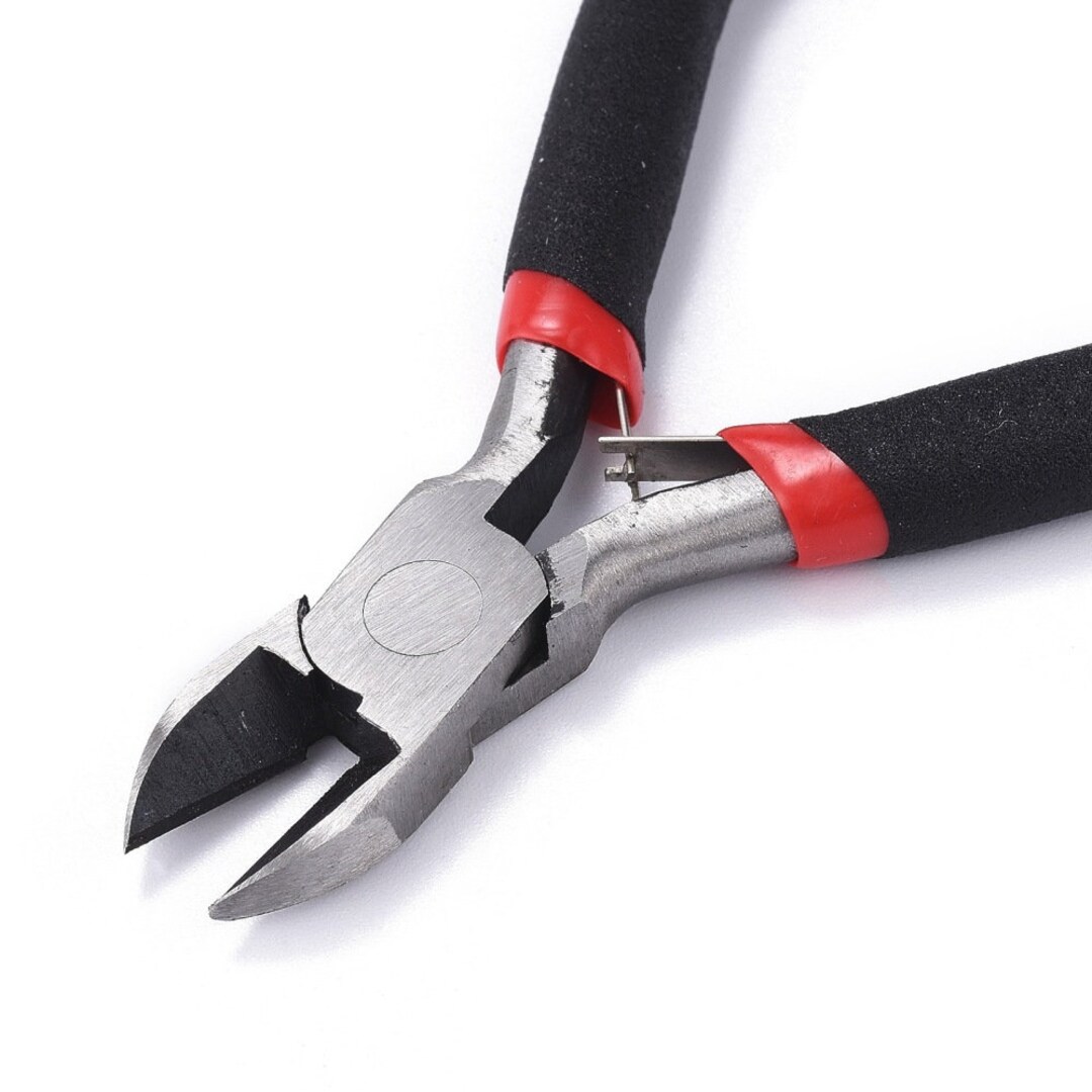 1 Pc, 110mm, Side Cutting Pliers, Side Cutter in Black Handle for DIY ...