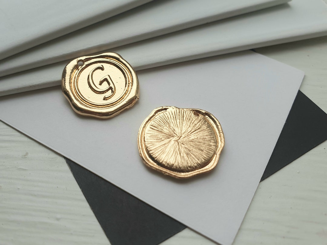 18mm Letter g Stamp/wax/seal Initial Gold Letter - Etsy