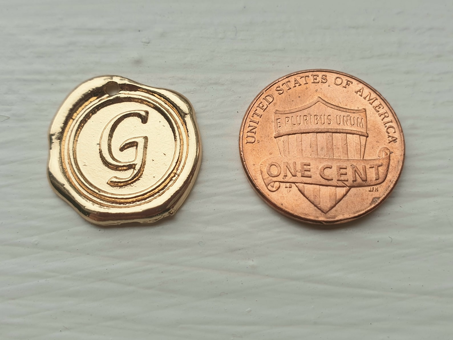 18mm Letter g Stamp/wax/seal Initial Gold Letter - Etsy