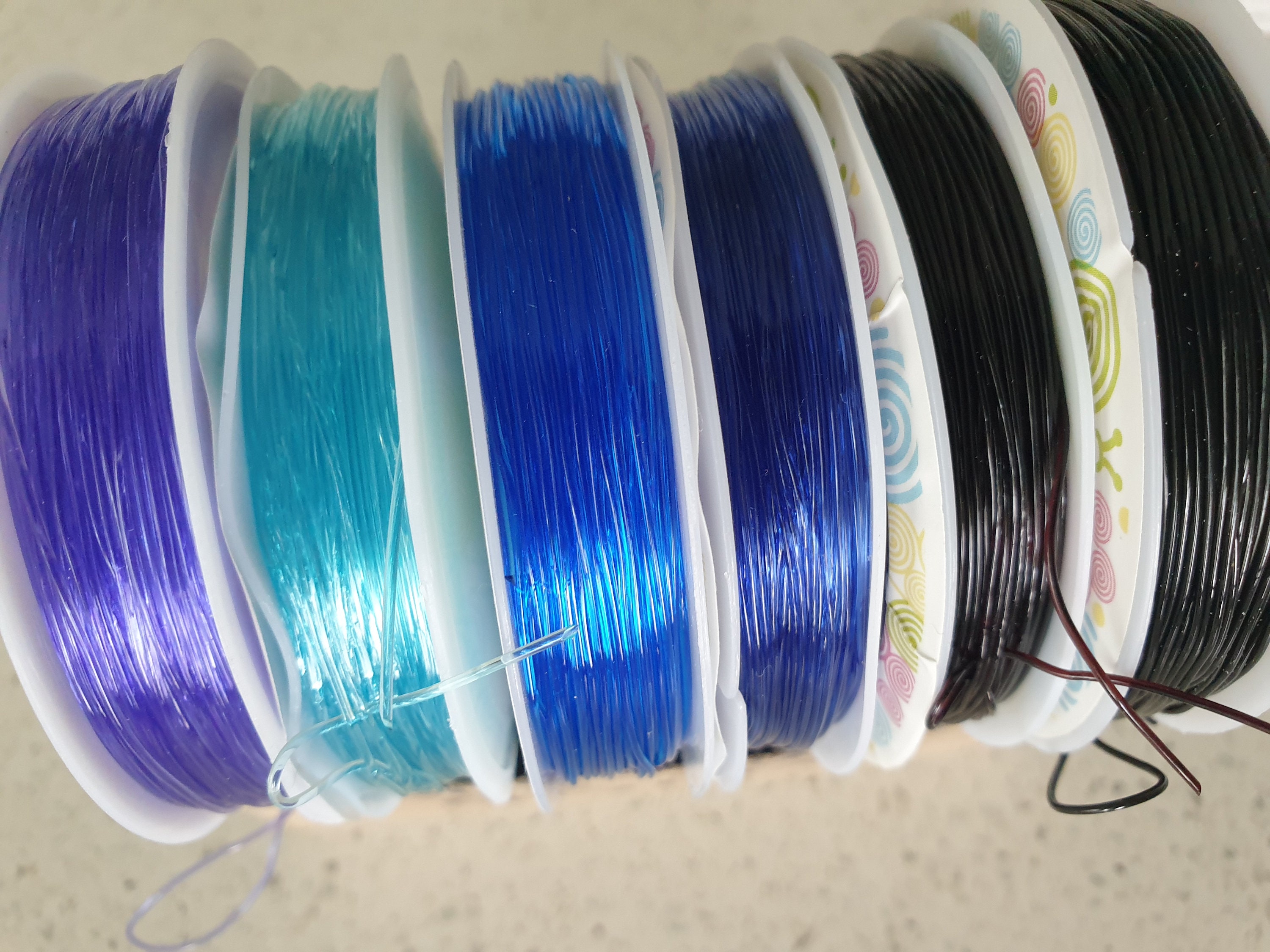 1 Roll 0.7mm Elastic Crystal Thread Jewelry Beading Cords | Etsy