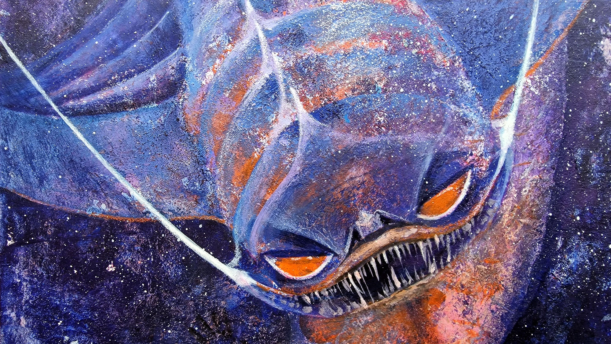 Leviathan Fantasy Abyssal Creature Serpentine Beast Mystic Depths Ocean ...