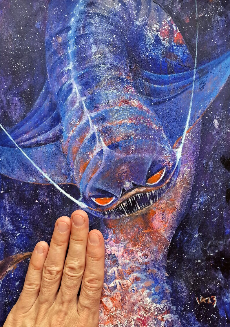 Leviathan Fantasy Abyssal Creature Serpentine Beast Mystic Depths Ocean ...