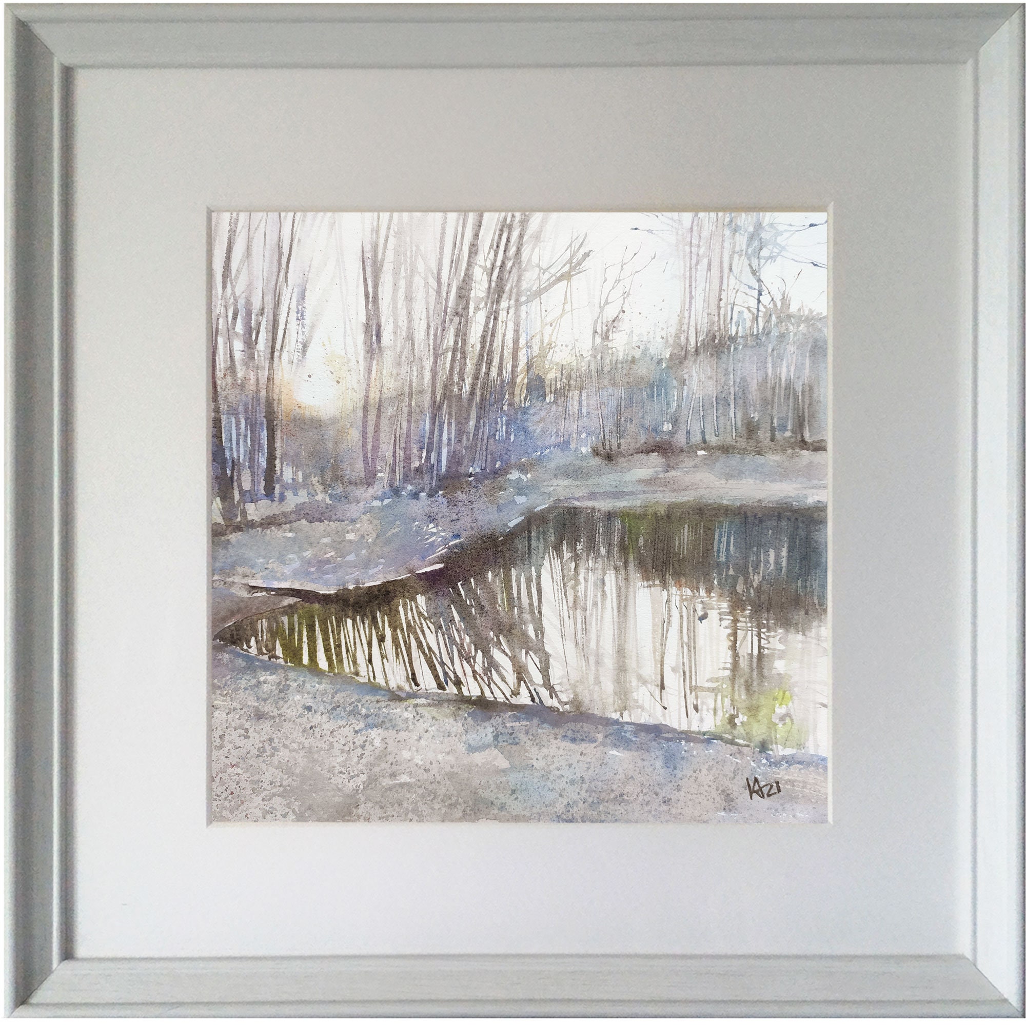 Russian Landscape Pastel Colors Original Art Sad Forest Autumn Day ...