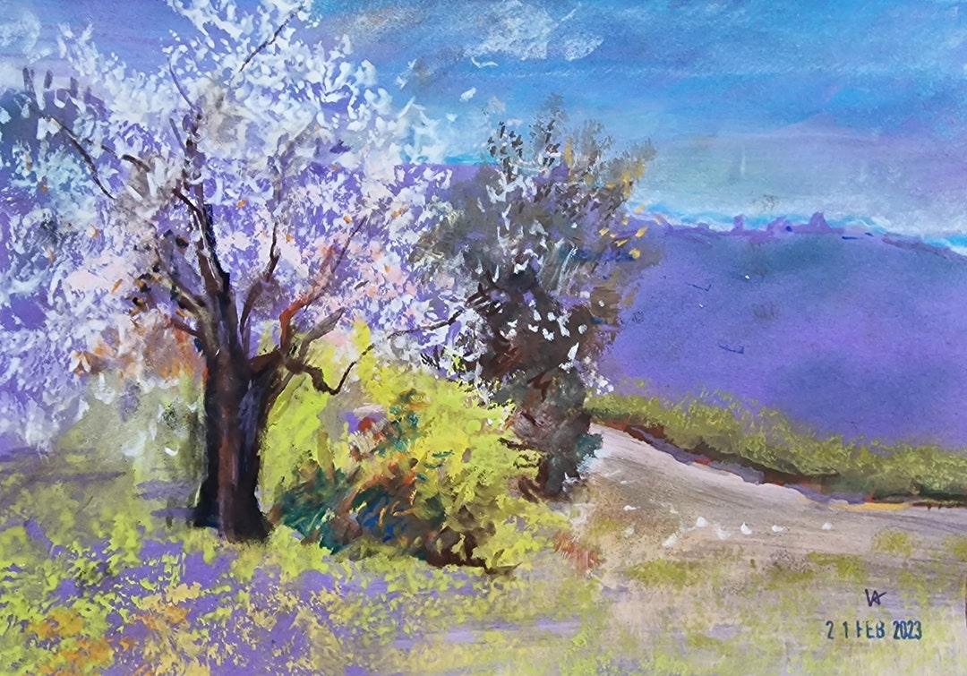 Limnatis Mountains Cyprus Landscape Mediterranean Art Personalized Gift ...