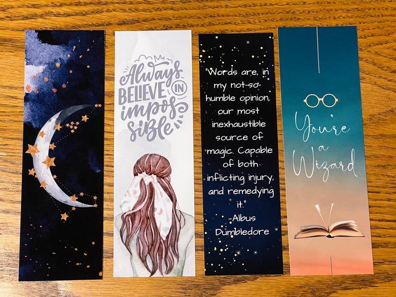 Harry Potter Themed Bookmarks 9 Pack - Etsy