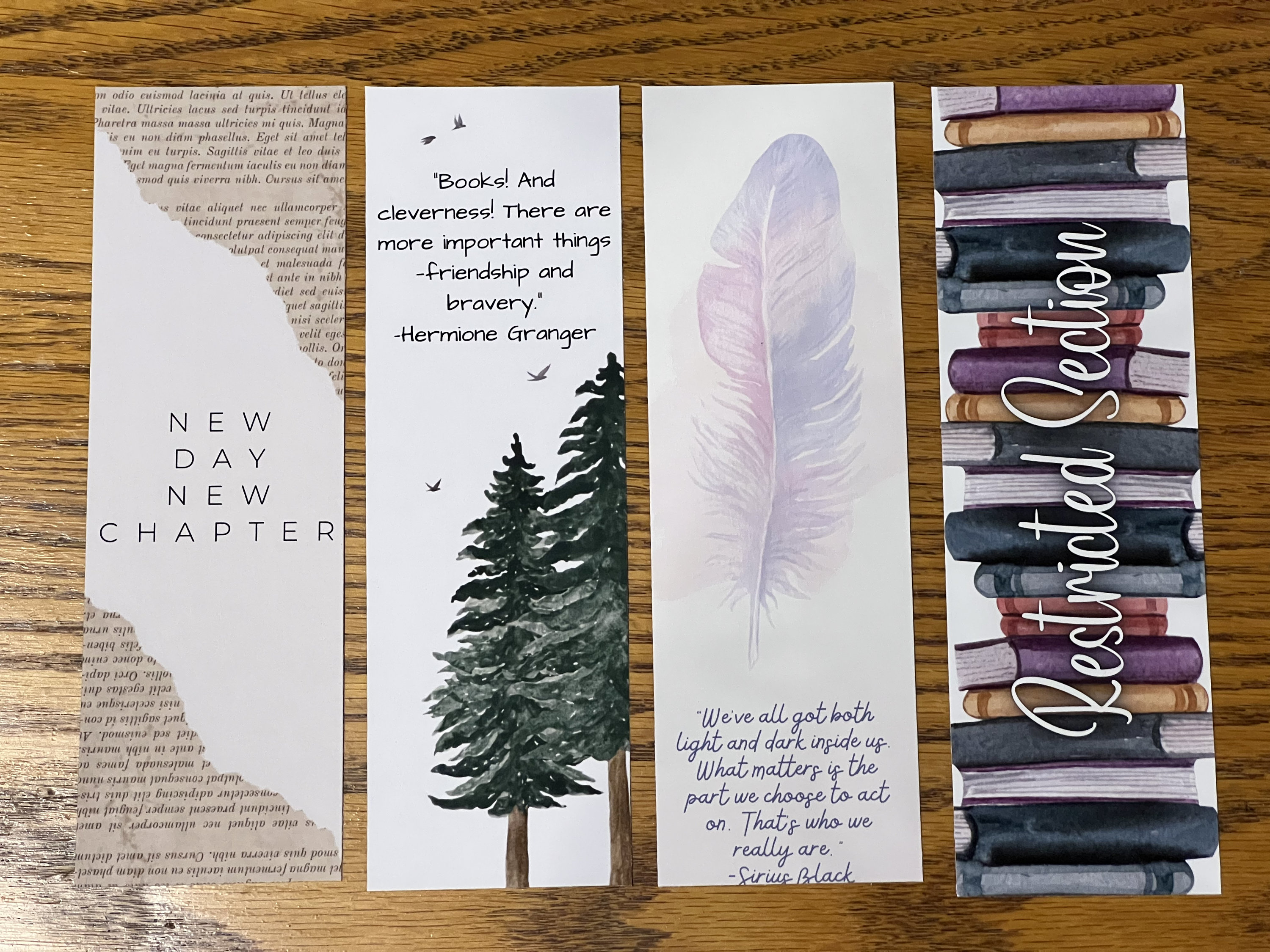 Harry Potter Themed Bookmarks 9 Pack - Etsy