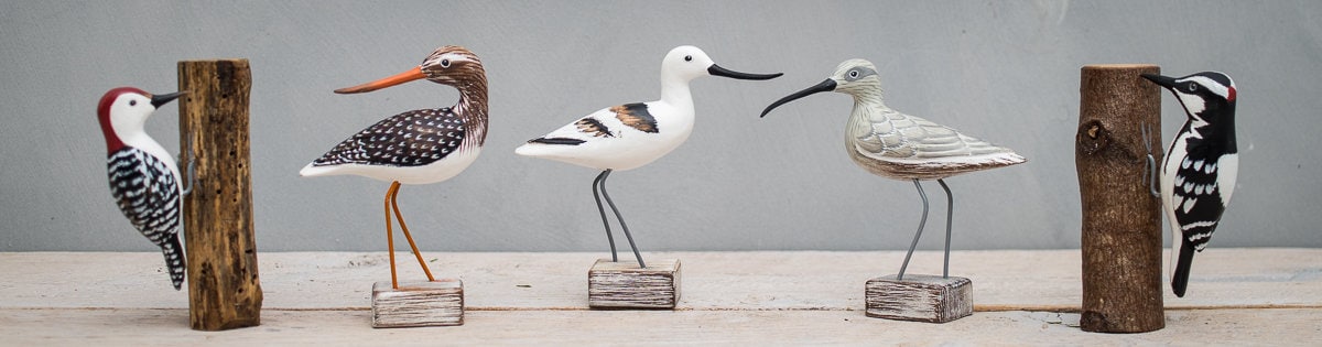 Mini Avocet Hand Carved Wooden Bird | Etsy