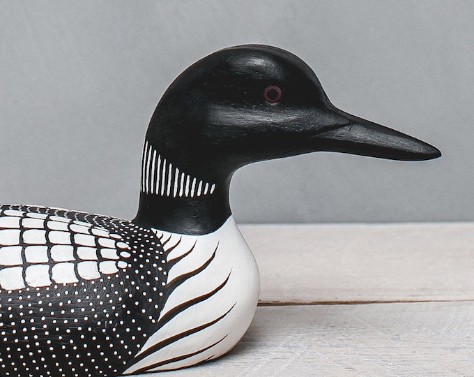 Hand Carved Common Loon Decoy Robert Kelly Woodcarving - Etsy