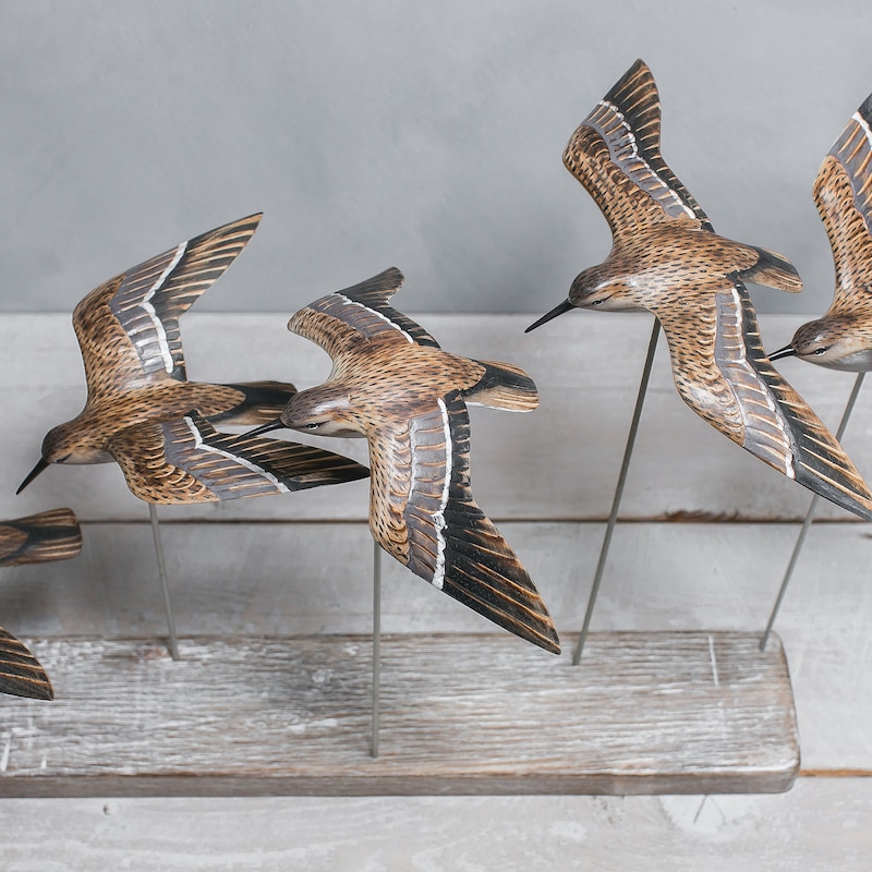 Hand Carved Birds in Flight - Etsy