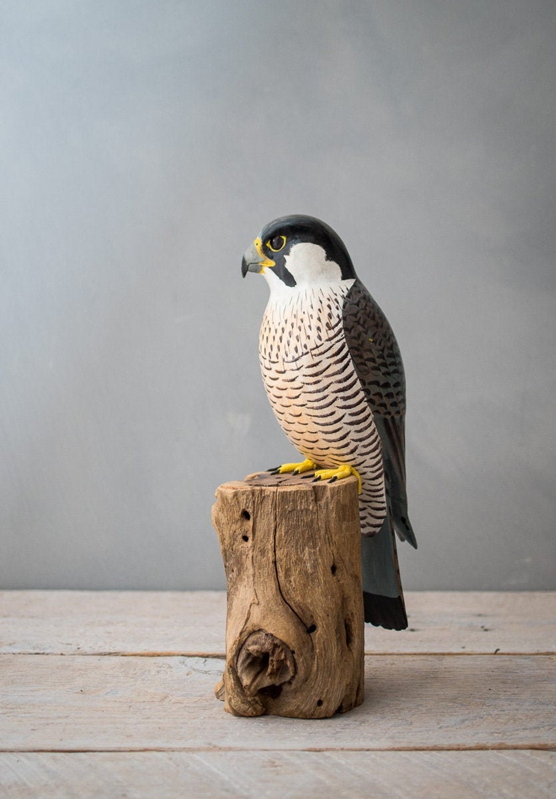 Buy Peregrine Falcon 11.5h Hand Carved Wooden Bird Online in India Etsy