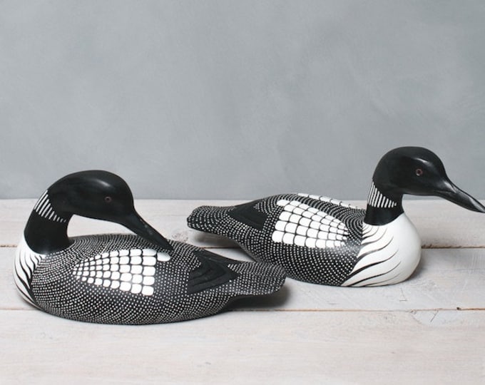 Hand Carved Common Loon Decoy Robert Kelly Woodcarving - Etsy Canada