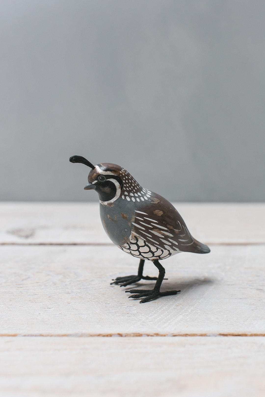 Mini California Quail - 2.75"h - Hand Carved Wooden Bird - Etsy