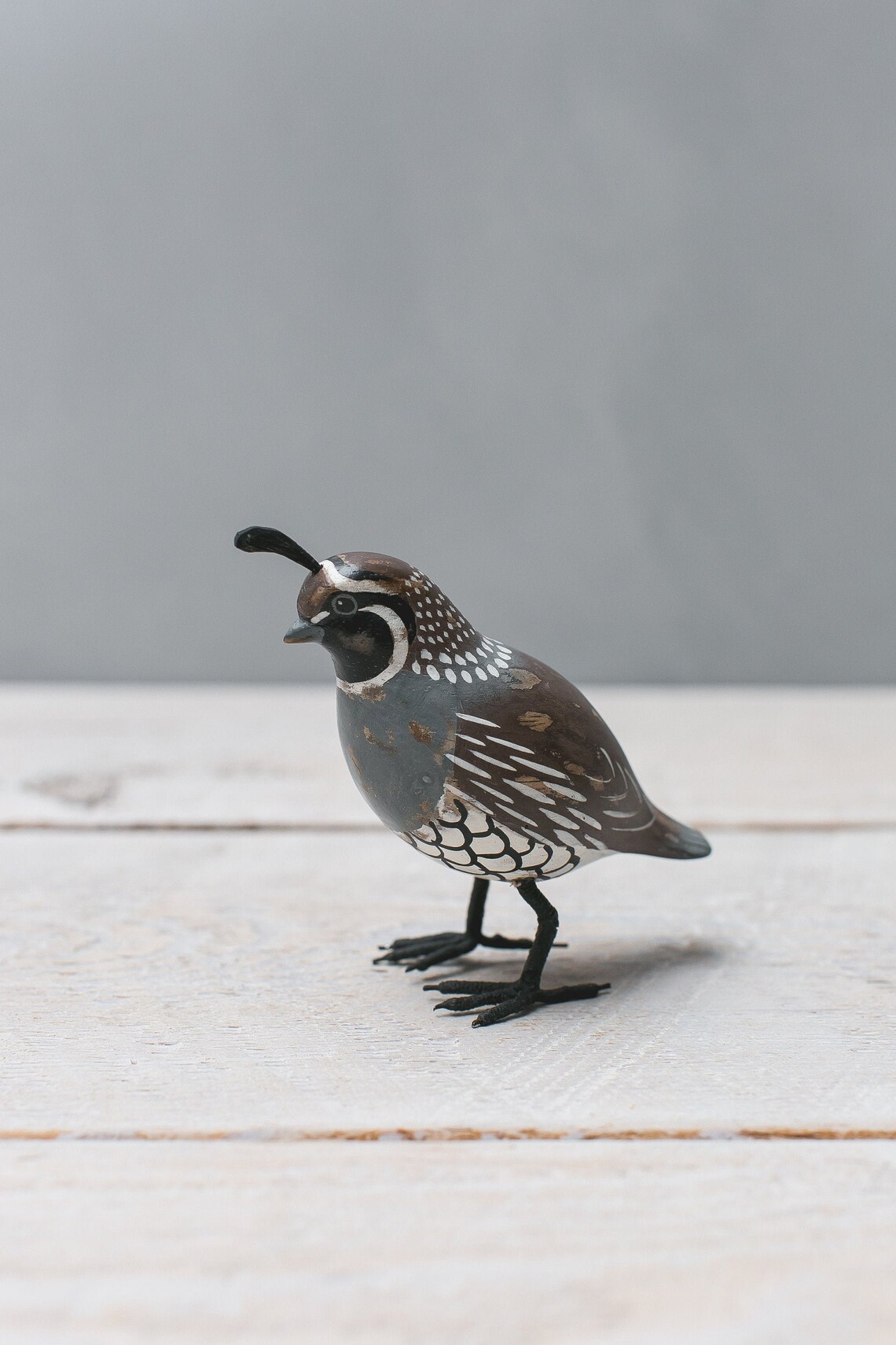Mini California Quail 3h Hand Carved Wooden Bird | Etsy