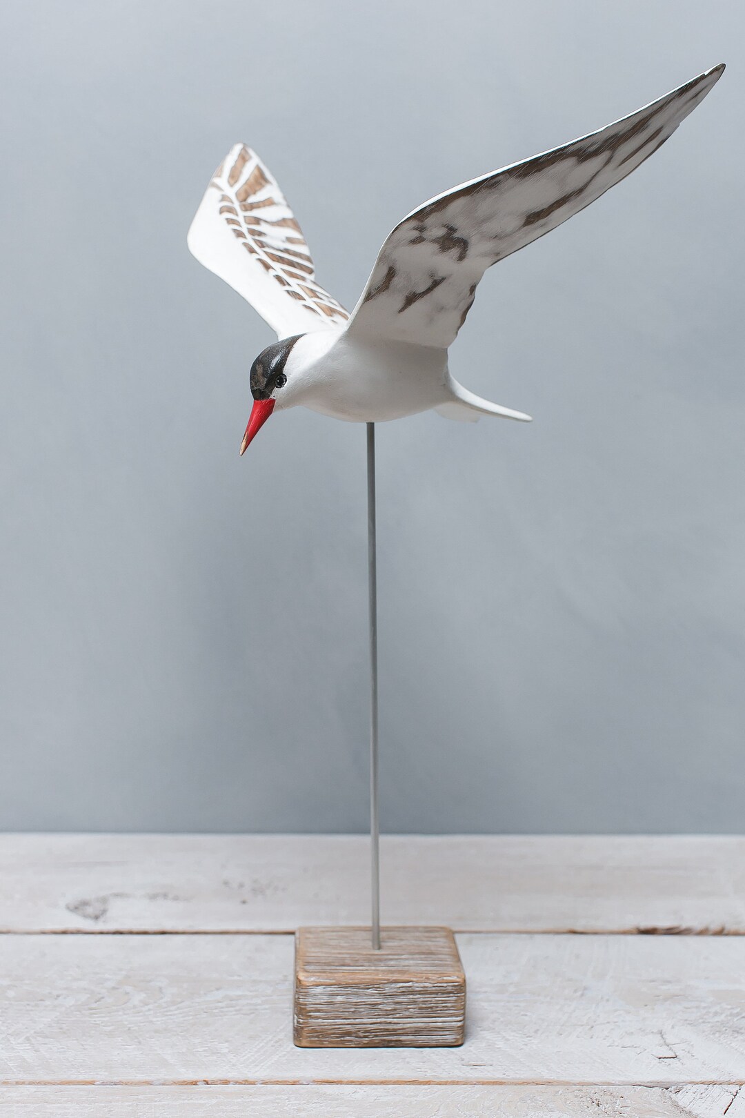 Tern Flying 17"h | Shorebird Hand Carved Wooden - Etsy