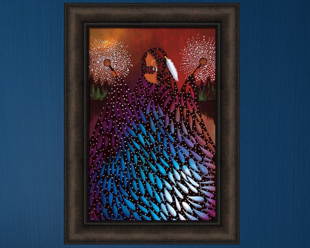 The Rainmaker by Betty Albert 16x22 Native American Indian Woman ...