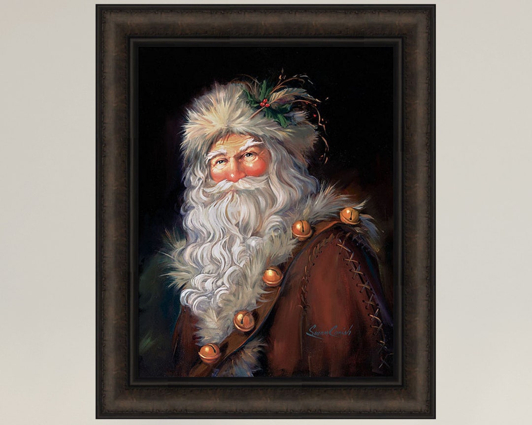 Father Christmas woodland Santa by Susan Comish 18x22 Santa - Etsy