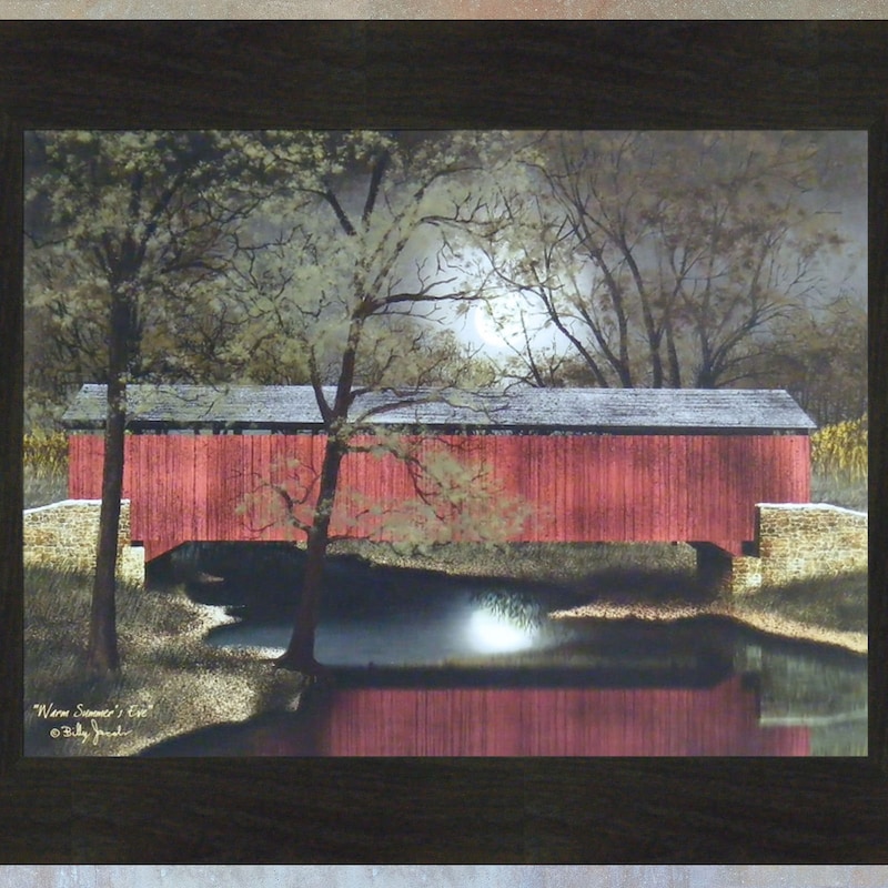 Red Covered Bridge - Etsy