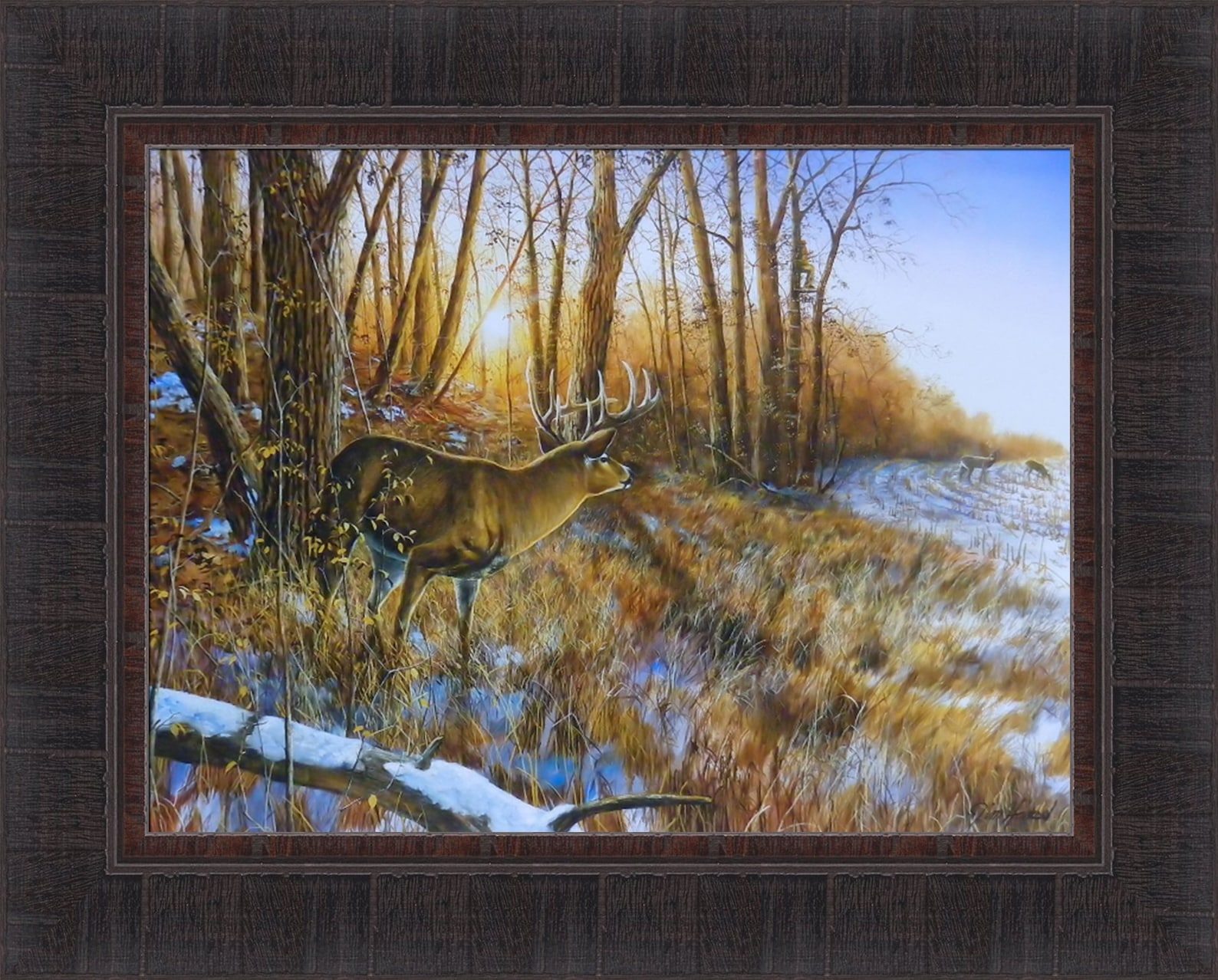 Passing the Buck by Jim Hansel 17x21 Deer Hunting Framed Art Print Wall ...