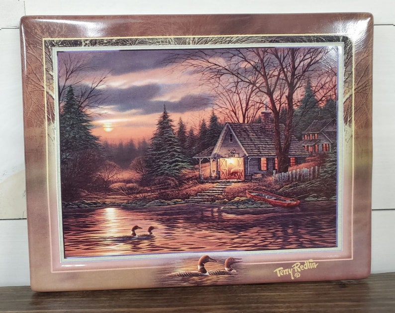 Quiet of the Evening by Terry Redlin 7x9 Porcelain Print Collector's ...