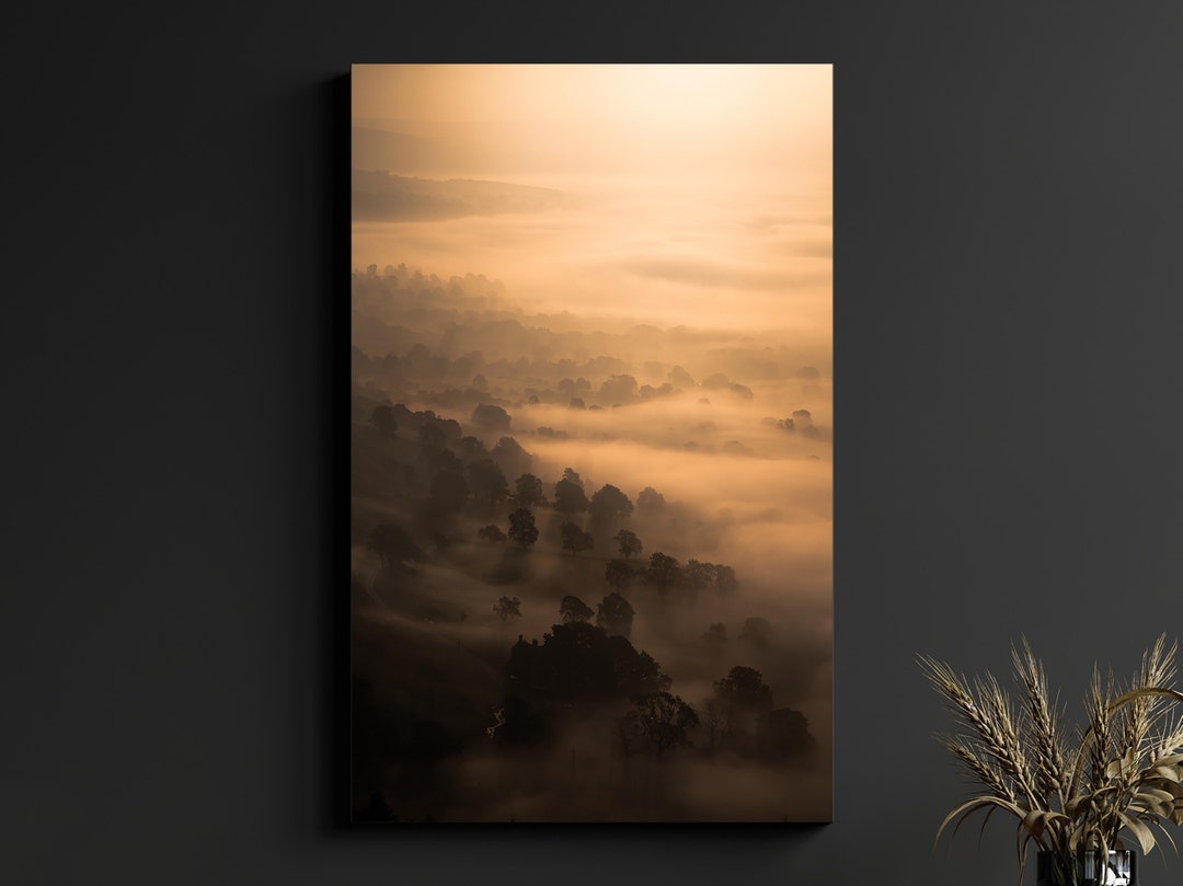 Cloud Inversion Sunrise Photo Print, Mam Tor, Derbyshire, Peak District ...