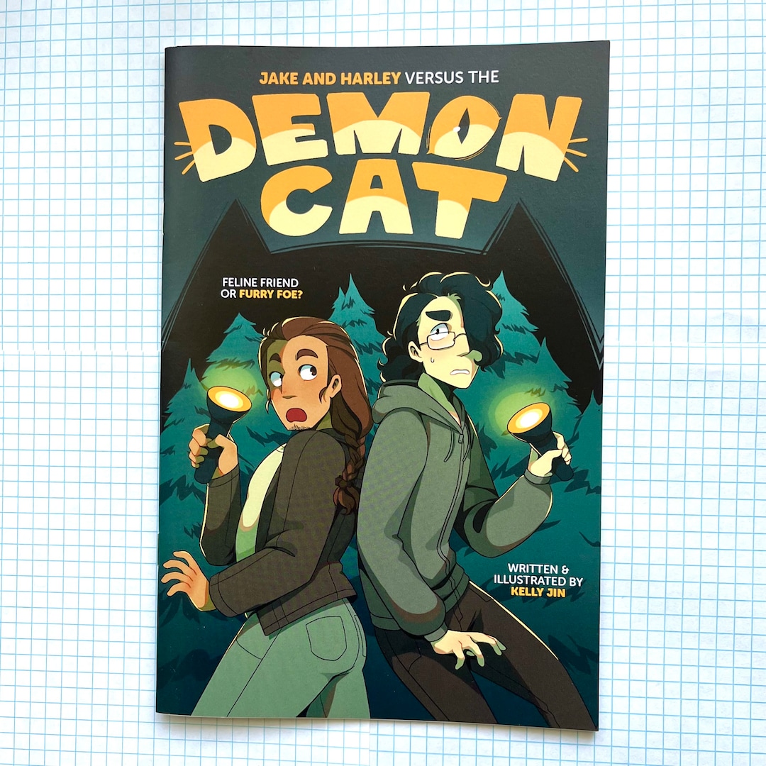 Jake and Harley Vs the Demon Cat Comic - Etsy