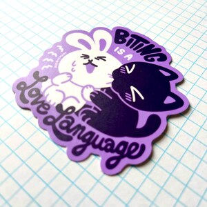 Biting is a Love Language - Vinyl Sticker - Etsy
