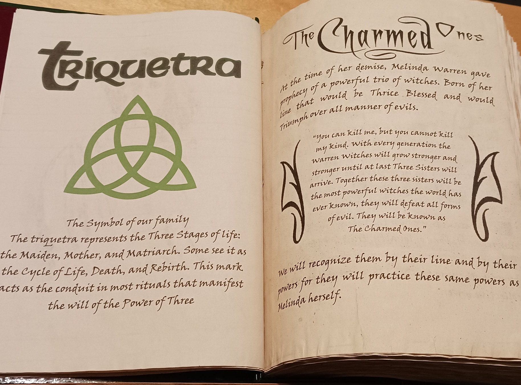 Charmed Season 1 Book of Shadows Pages - Etsy UK