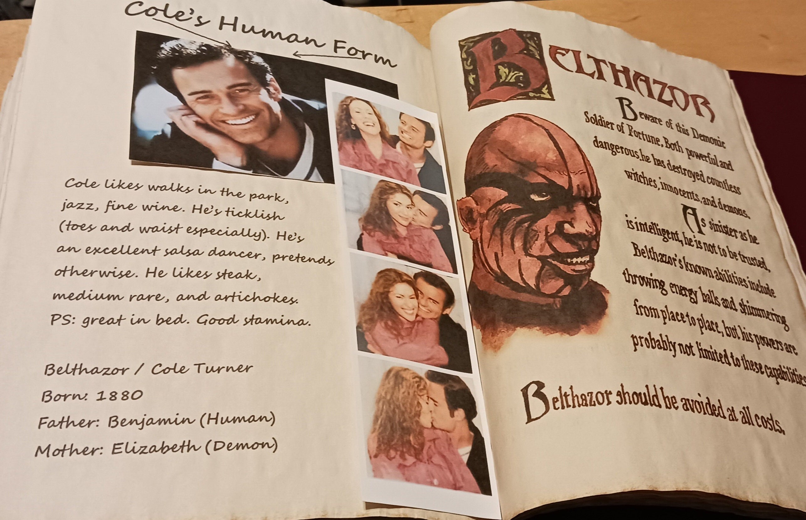 Charmed Season 3 Book of Shadows Pages - Etsy