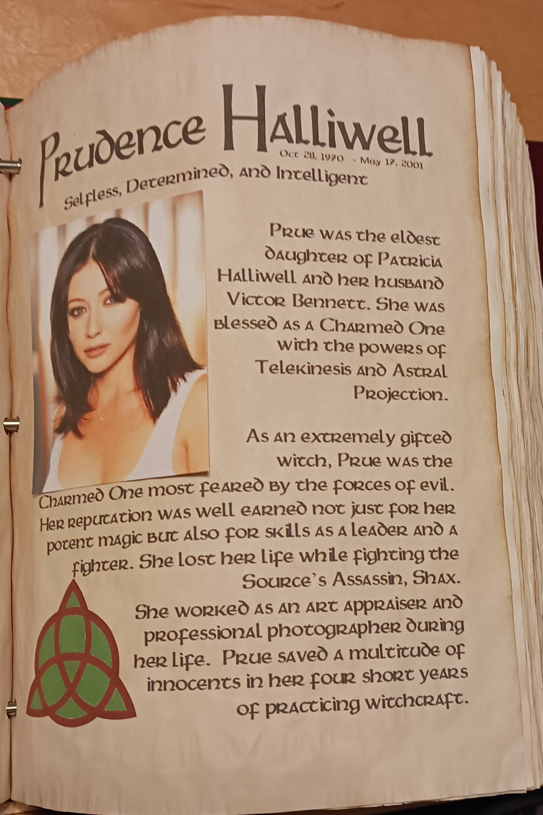 Charmed Season 3 Book of Shadows Pages - Etsy