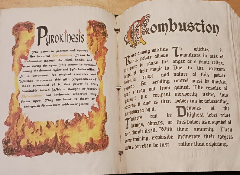 Charmed Season 3 Book of Shadows Pages - Etsy