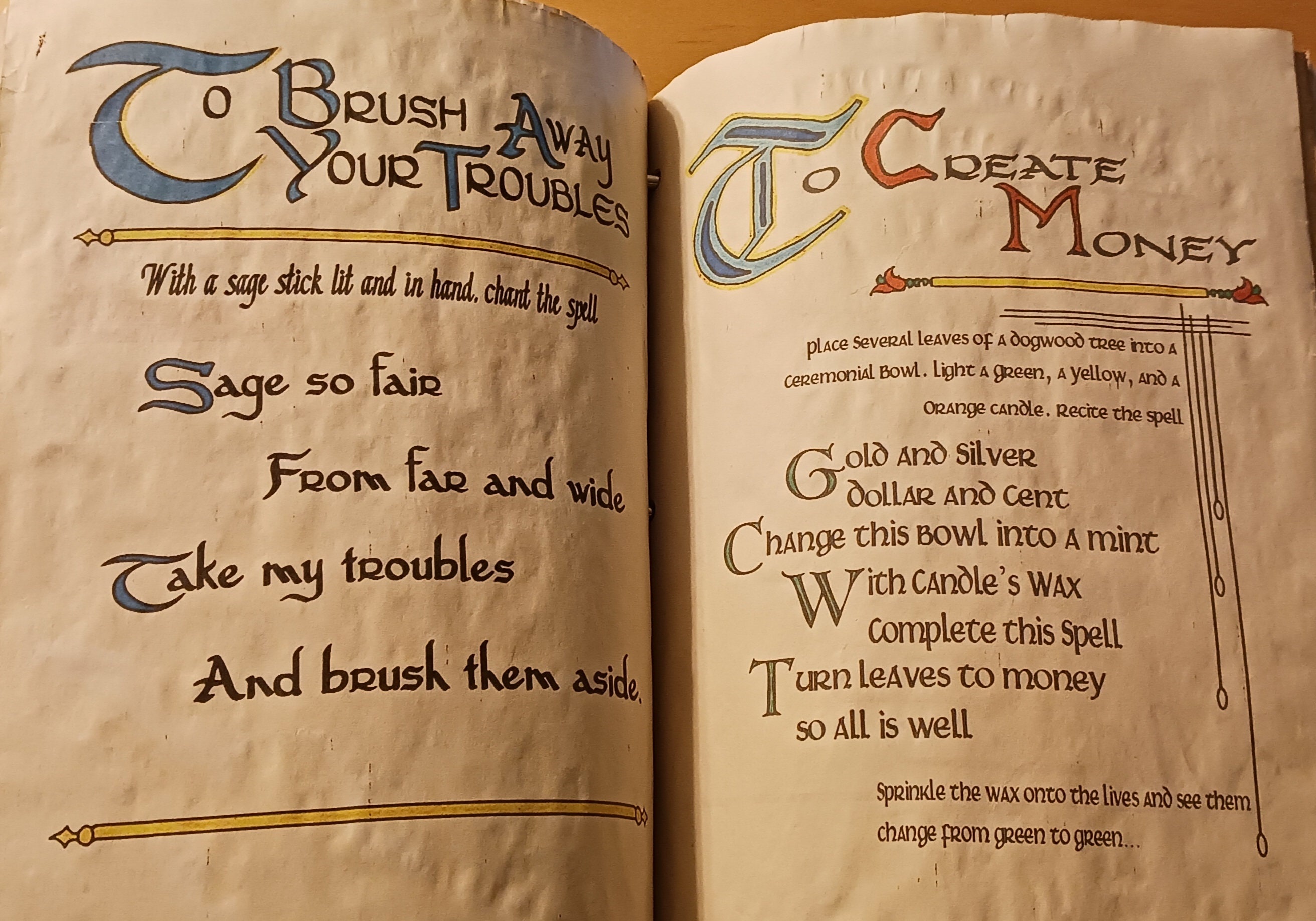 Charmed Season 2 Book of Shadows Pages - Etsy