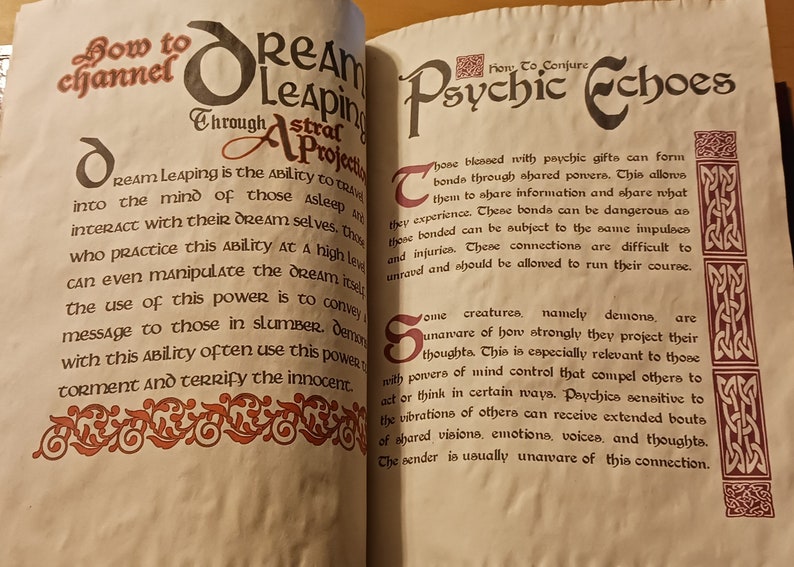 Charmed Season 2 Book of Shadows Pages - Etsy UK