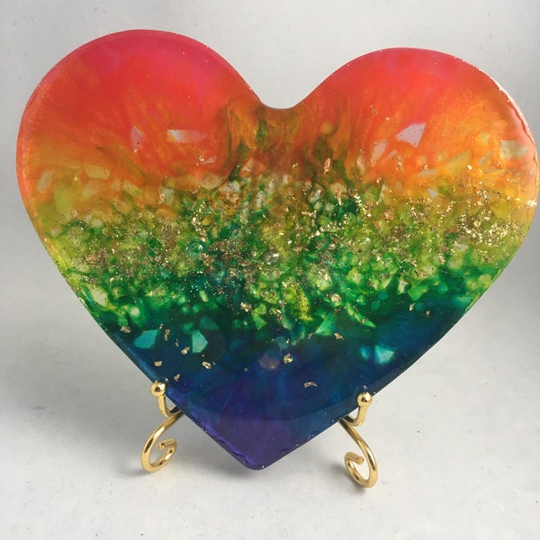 Resin Heart - Etsy