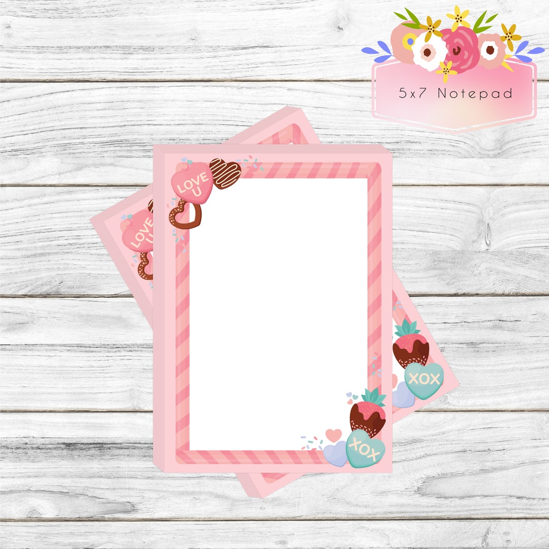 Sweet Notes Notepad | Handmade Notepads | Valentine's Day Stationery - Etsy