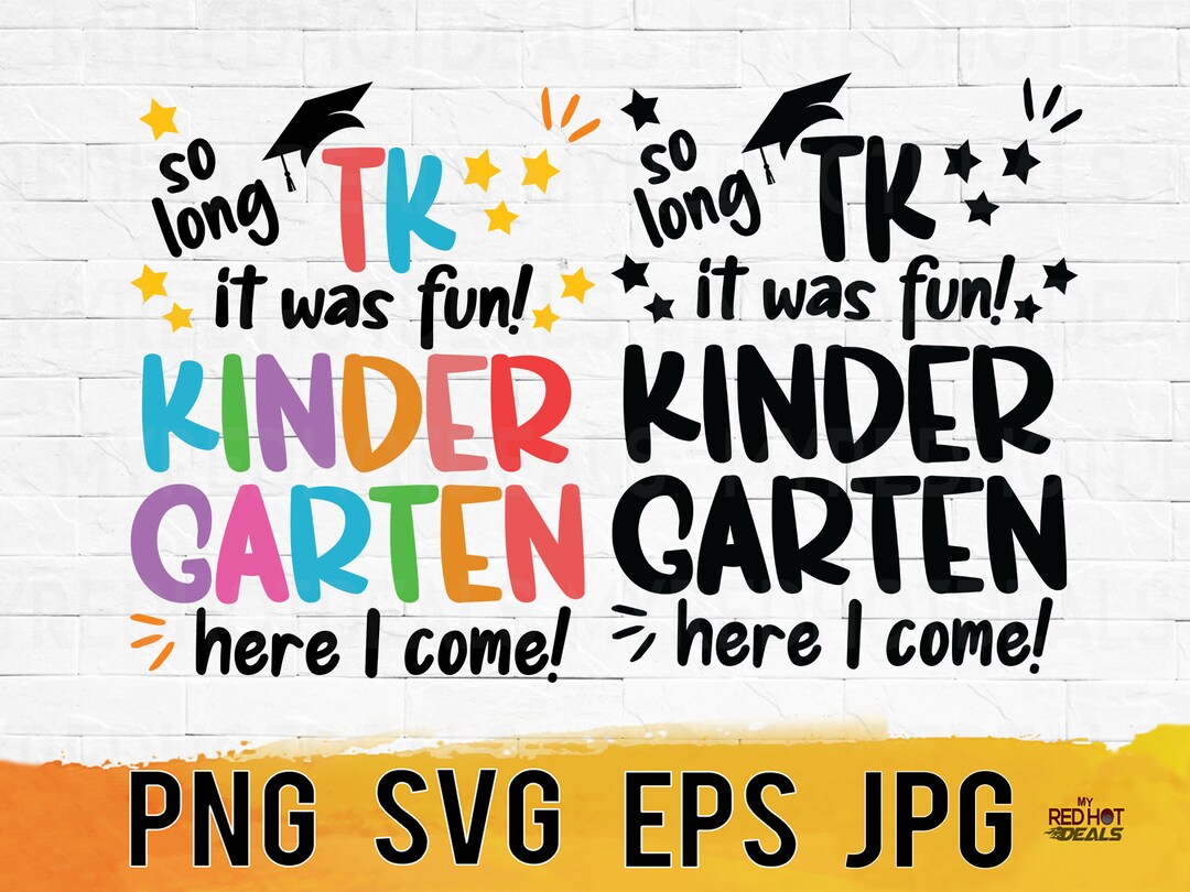 TK Transitional Kindergarten Graduation Svg Png, Back to School Shirt ...