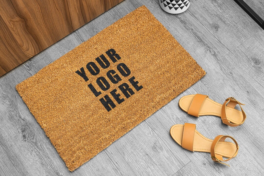 Personalized Company Brand Logo Doormat, Custom Rug, Realtor Marketing ...