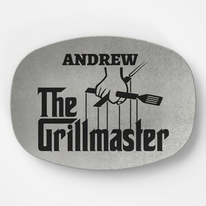 The Grill Master BBQ Grilling Personalized Plate, Unique Custom Platter ...