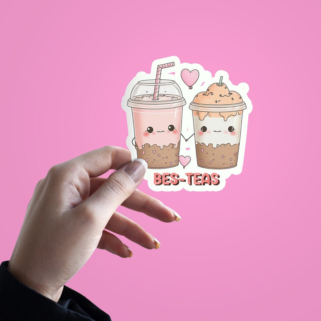 Bestfriends Stickers, Best-teas, Friendship Stickers, Unique Gift for ...